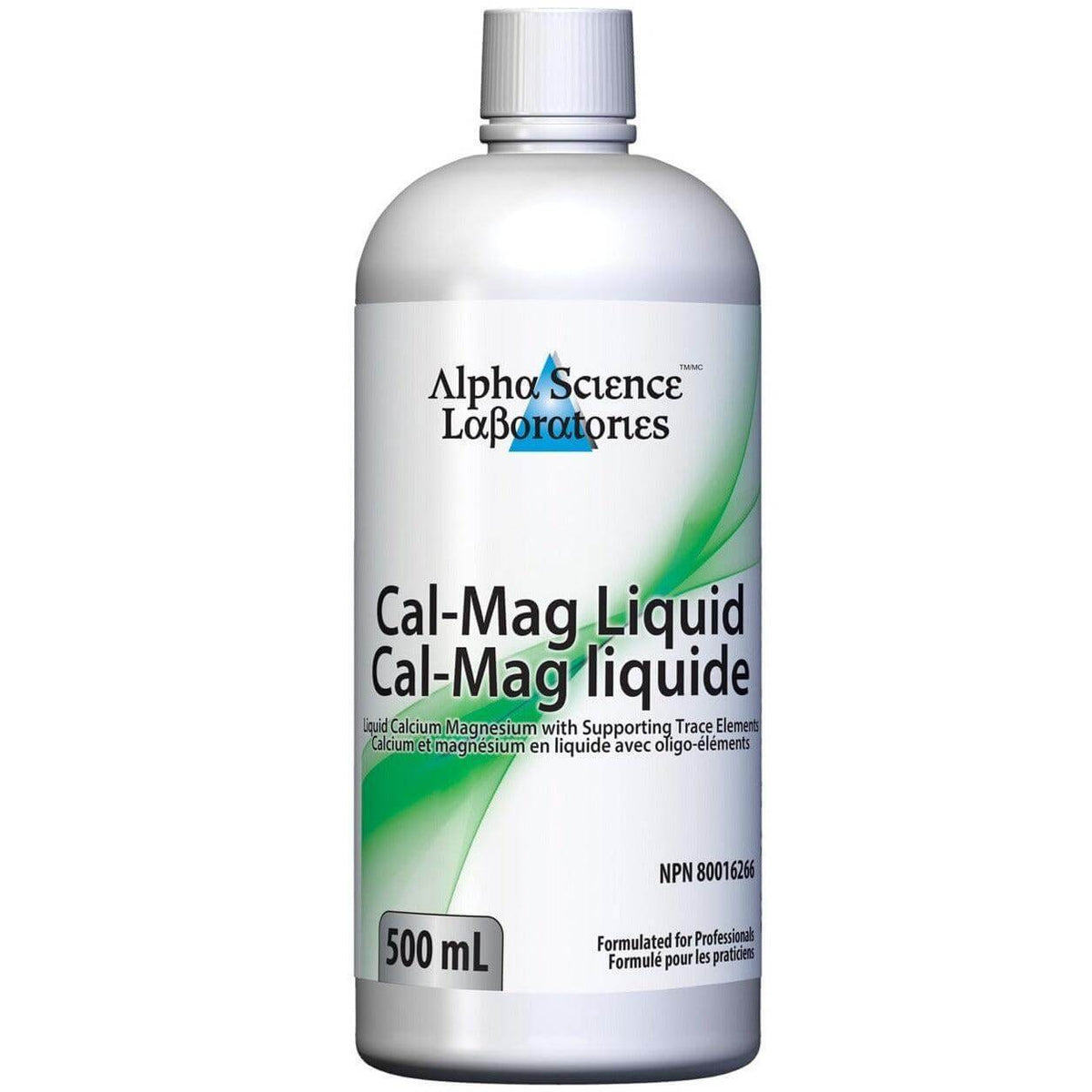 Alpha Science Cal Mag Liquid 500 ml | Village Vitamin Store Canada