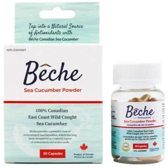 Bêche, 100% Sea Cucumber Powder, 30 Capsules – Village Vitamin Store