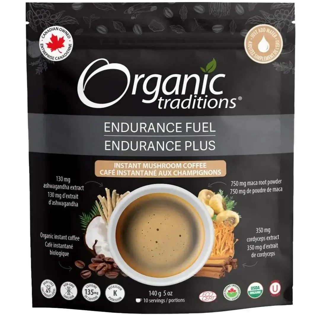 Organic Traditions Endurance Fuel Coffee Drink Mix 140G | Village ...