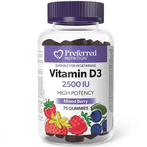 Preferred Nutrition Vitamin D3 2500UI Mixed Berry Gummies – Village ...