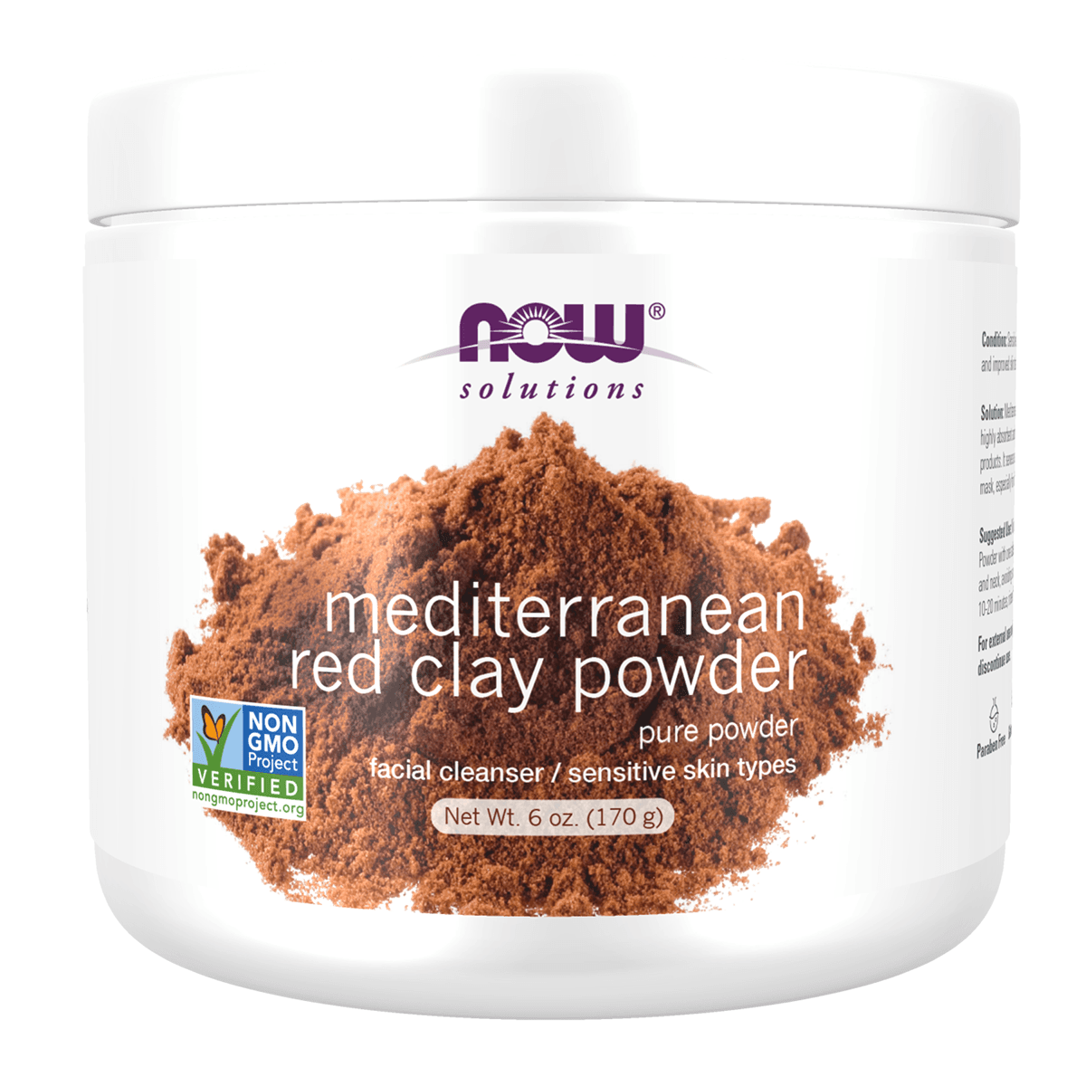 NOW Mediterranean Red Clay Powder 170g | Village Vitamin Store Canada