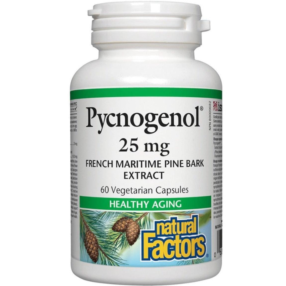 Natural Factors Pycnogenol 25mg 60 Veggie Caps | Village Vitamin Store ...